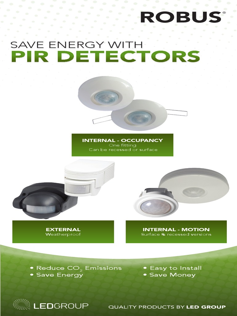 1207 ROBUS AU Sensor Range Web | PDF | Lighting | Incandescent Light Bulb