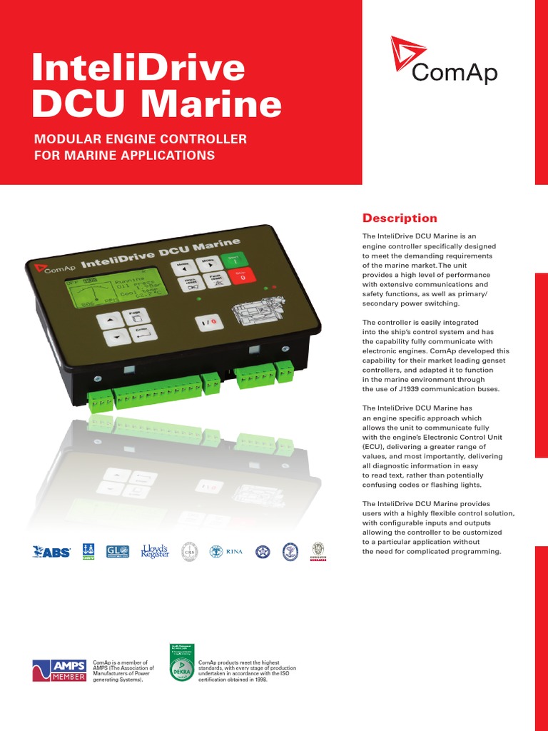 InteliDrive DCU Marine Leaflet Opt | PDF | Specification (Technical ...