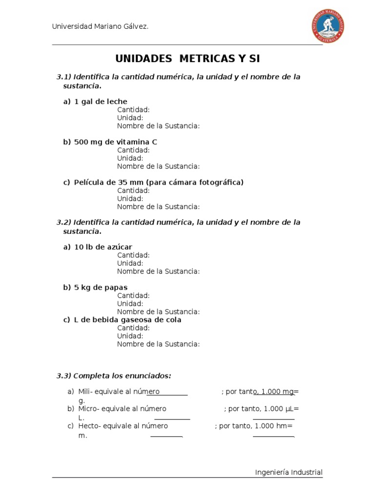 Ejercicios de Conversiones | PDF | Referencia | Volumen