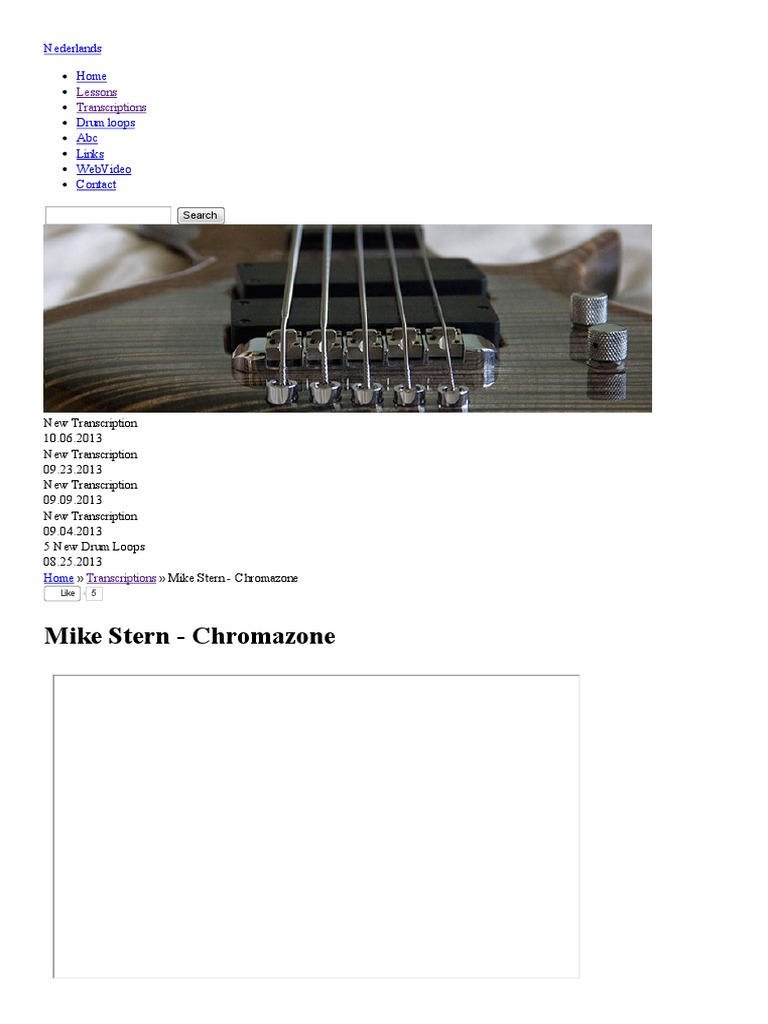Mike Stern - Chromazone PDF | PDF | Language Arts & Discipline