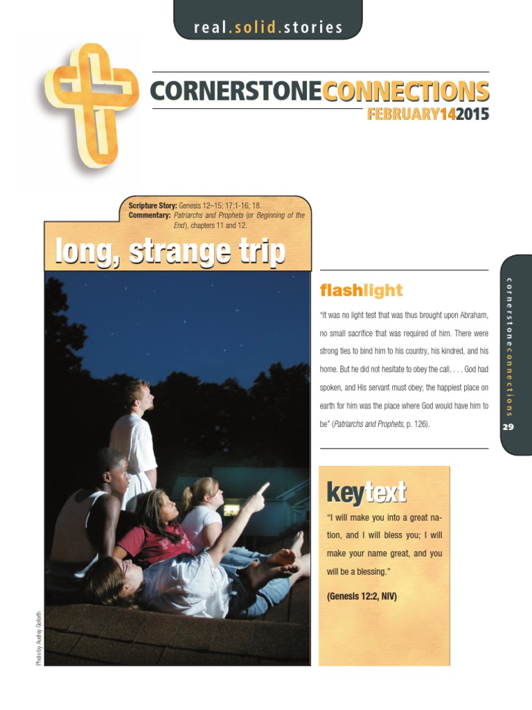 1st Quarter 2015 Lesson 7 Cornerstone Connections | PDF | Abraham | Sarah