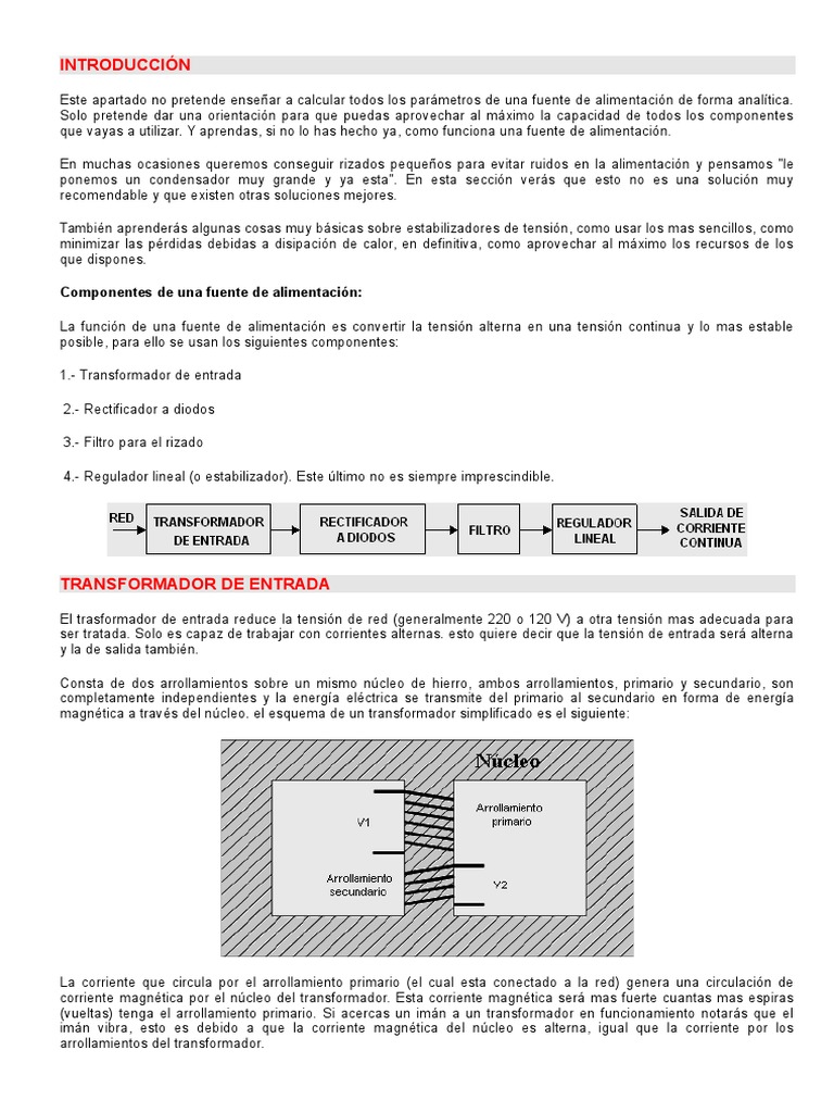 Diseño de Un Trafo Rectificador | PDF | Rectificador | Transformador