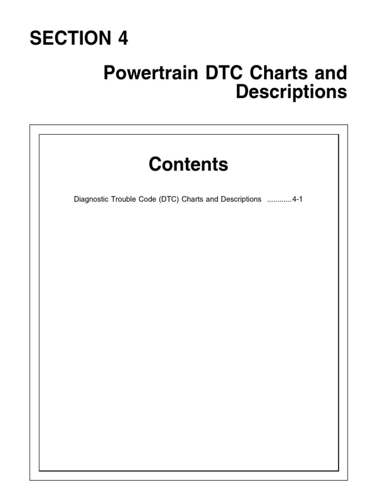 DTC Chart Power Train | PDF | Turbocharger | Systems Engineering