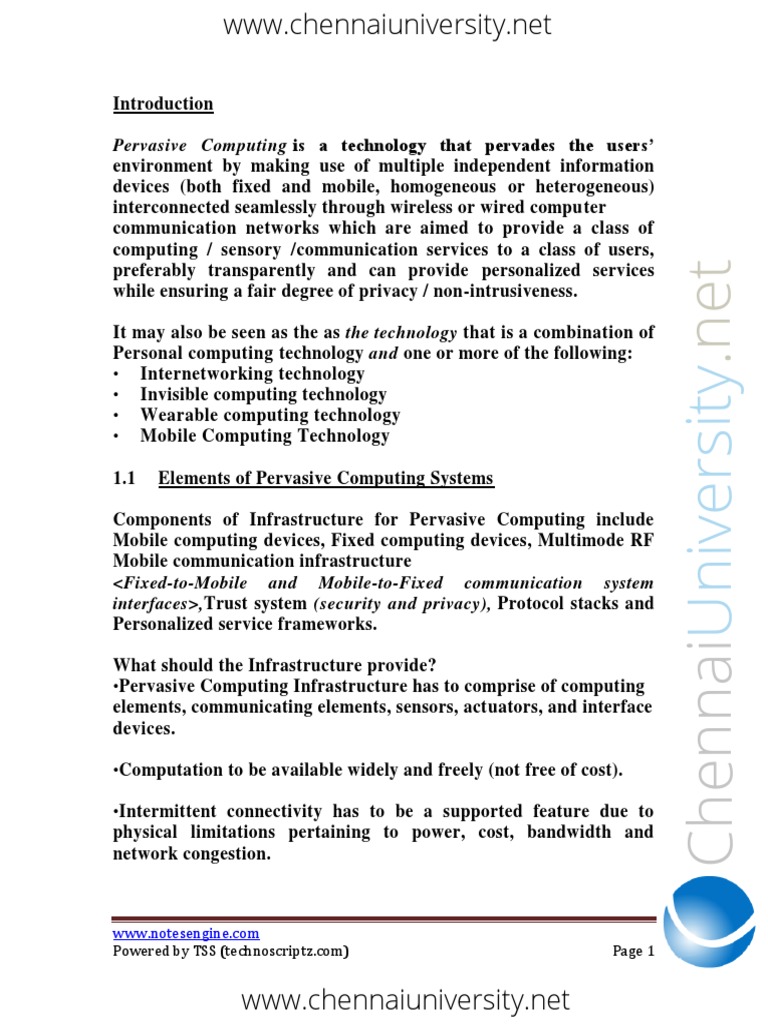 Mobile and Pervasive Computing | PDF | Operating System | Computer Network