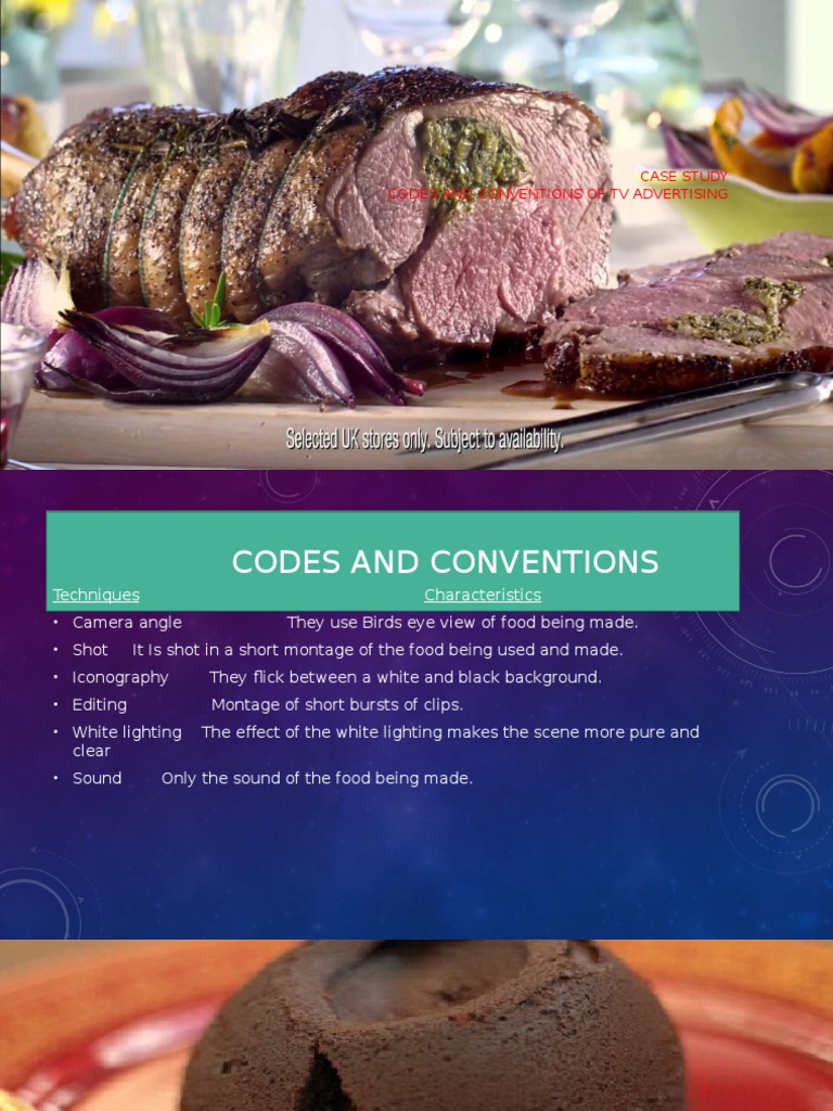 Codes and Conventions TV Advert | PDF | Wellness