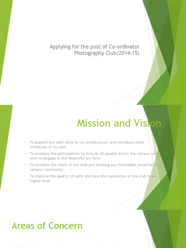 Photography Club Coordinator Proposal | PDF | Tripod (Photography ...