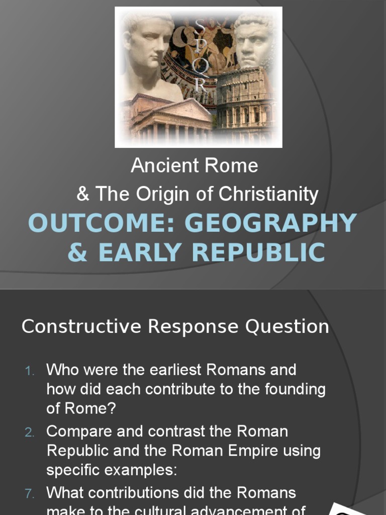 Rome Geography & Early Republic Notes 2014 | PDF | Ancient Rome | Roman ...