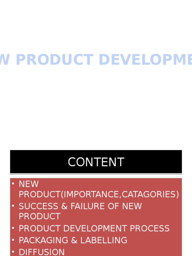 New Product Develop | PDF | New Product Development | Packaging And ...