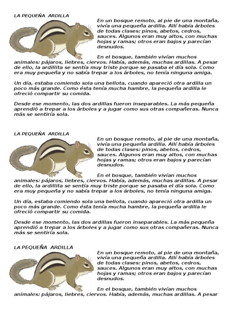 La Pequeña Ardilla | PDF