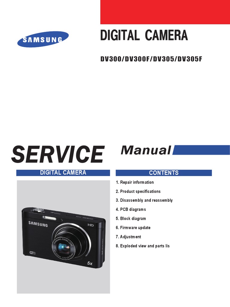 Dv300 Service Manual Eng 120214 1 | Image Stabilization | Secure Digital