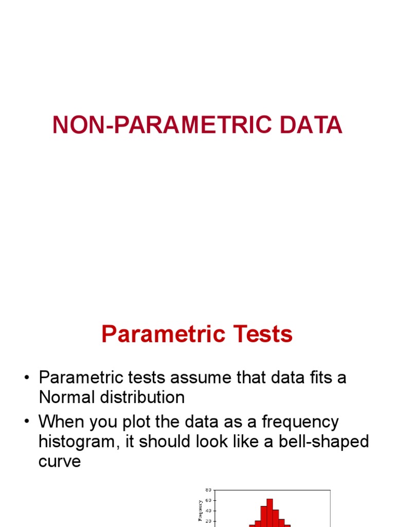 Non Parametric Tests | Statistical Hypothesis Testing | Normal Distribution