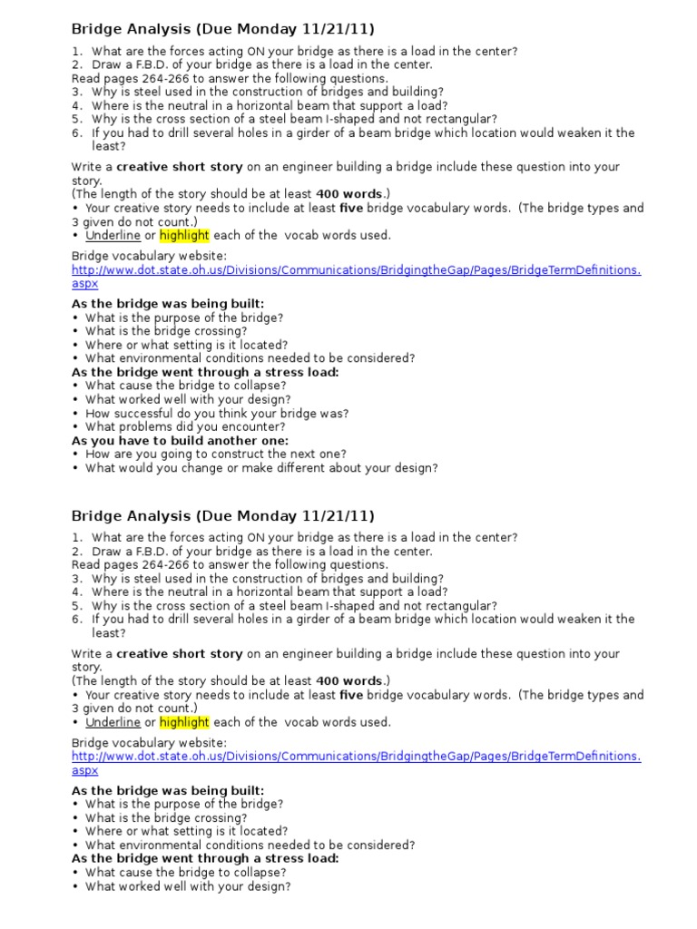 Bridge Analysis | PDF | Beam (Structure) | Bridge