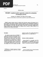 LC50 Calculation (Probit Method) PDF | PDF