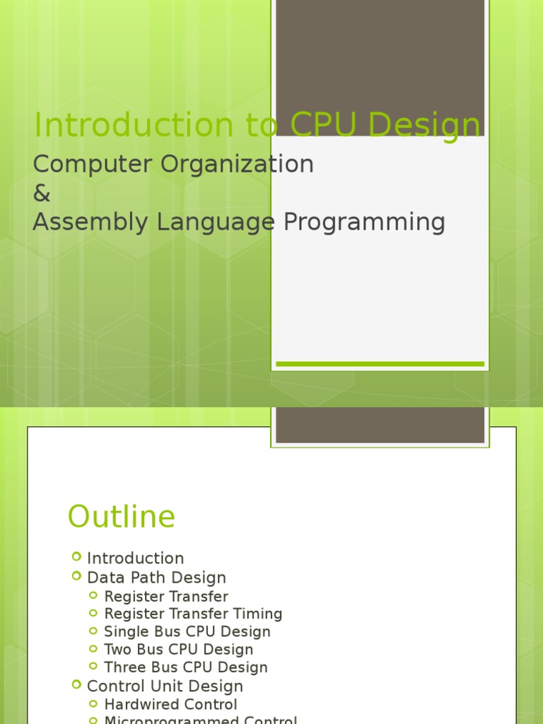 Control Unit Design New | PDF | Central Processing Unit | Computer ...
