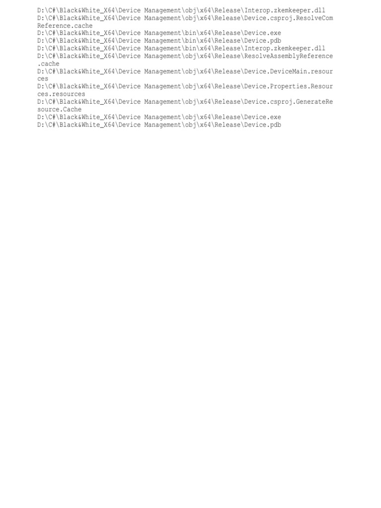 Device Csproj fileListAbsolute | PDF