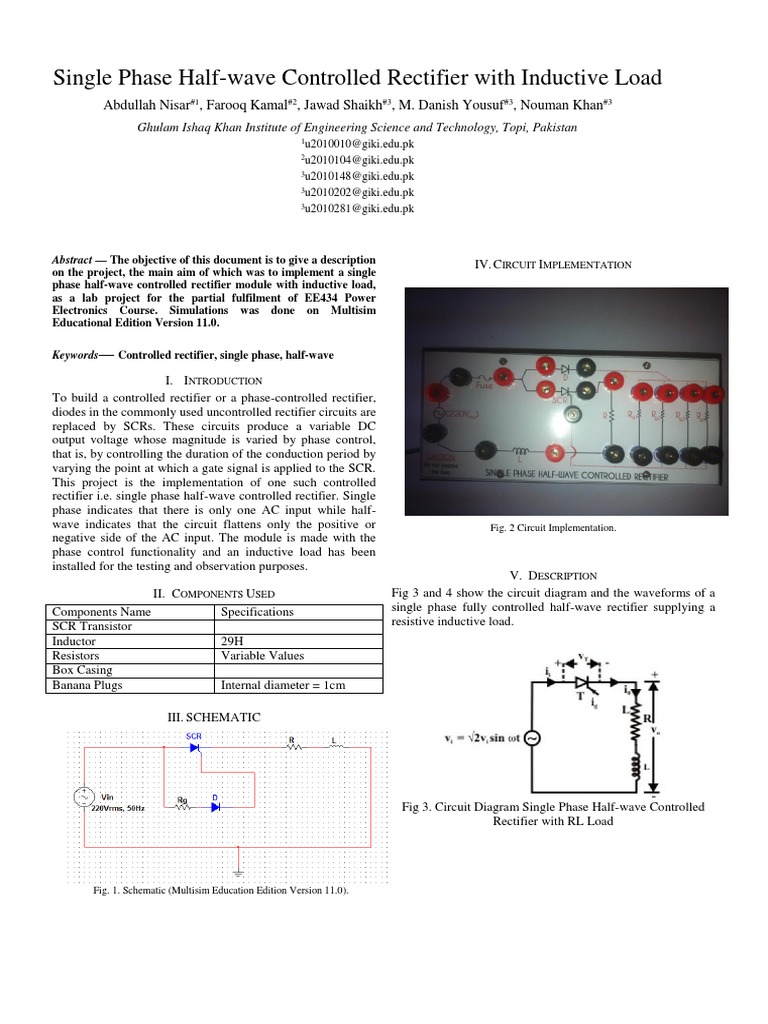 Power Electronics Project | PDF | Rectifier | Power Electronics