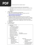 Making Predictions in Reading Lessons | PDF | Lesson Plan | Prediction