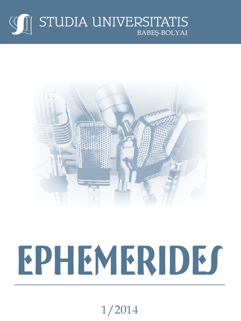Ephemerides | PDF | Social Science | History