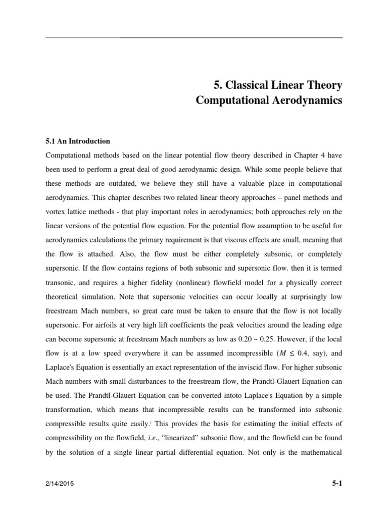 Panel Methods | PDF | Airfoil | Lift (Force)