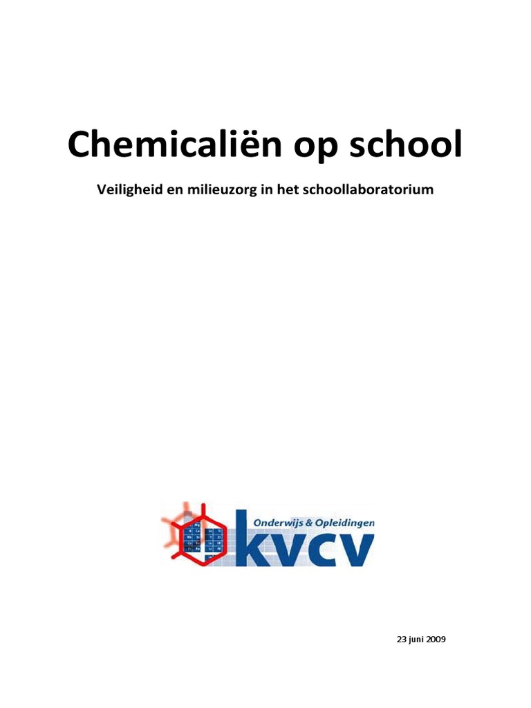 Chemicalien Op School 2009 PDF | PDF