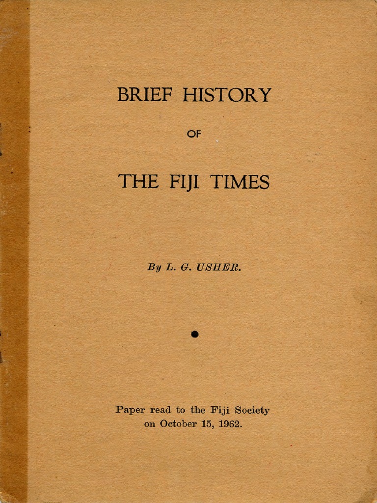 A Brief History of The Fiji Times | PDF