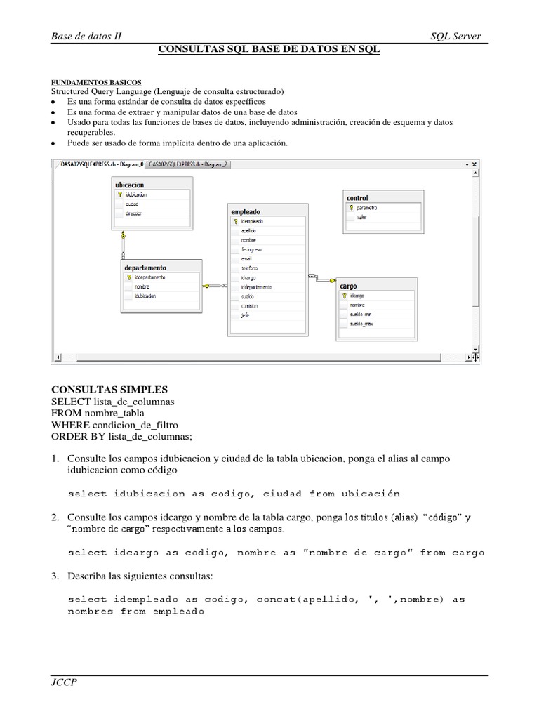 Practica Consultas SQL II | PDF | SQL | Software de gestión de datos