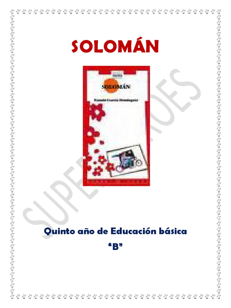 Analisis Literario de Soloman | PDF | Ficción general
