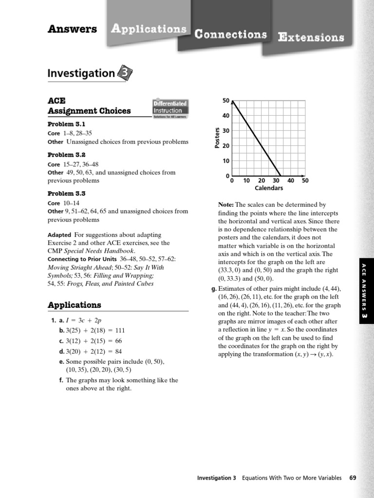 Inv 3 ACE KEY | PDF | Line (Geometry) | Triangle