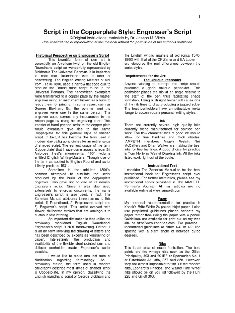 Copperplate | Download Free PDF | Calligraphy | Art Media