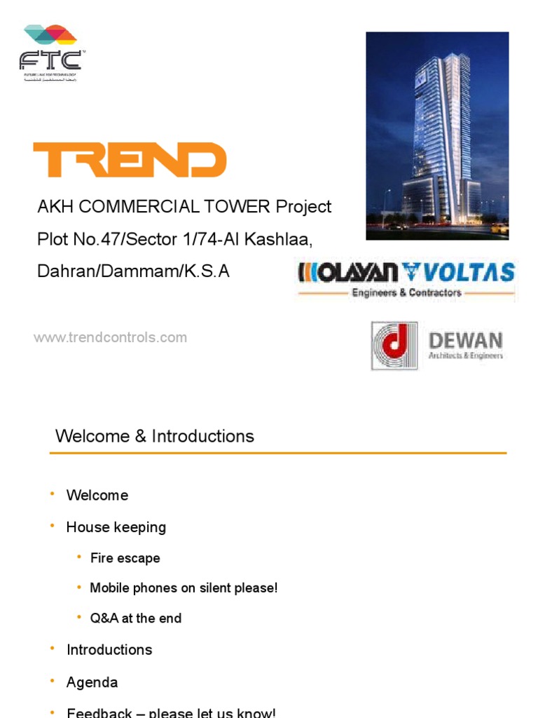 Trend BMS - Presentation | PDF | Air Conditioning | Hvac