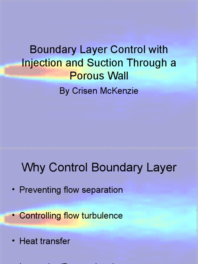 Boundary Layer Control With Injection and Suction Through | PDF