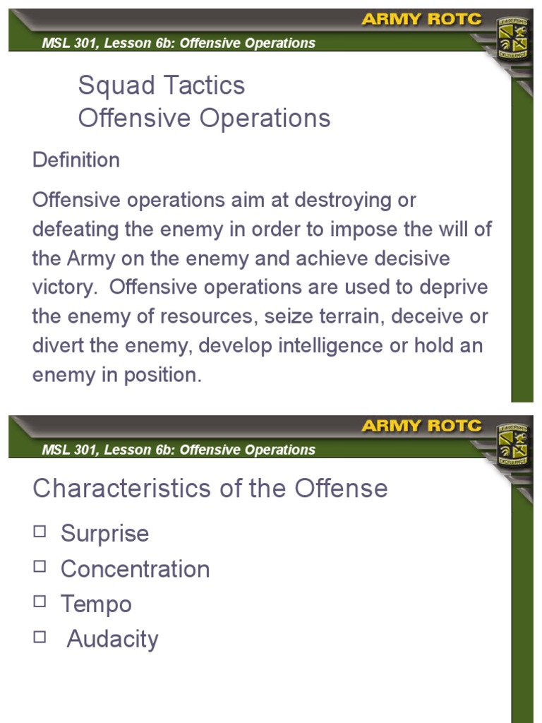 Offensive Operations | Reconnaissance | Warfare Of The Industrial Era