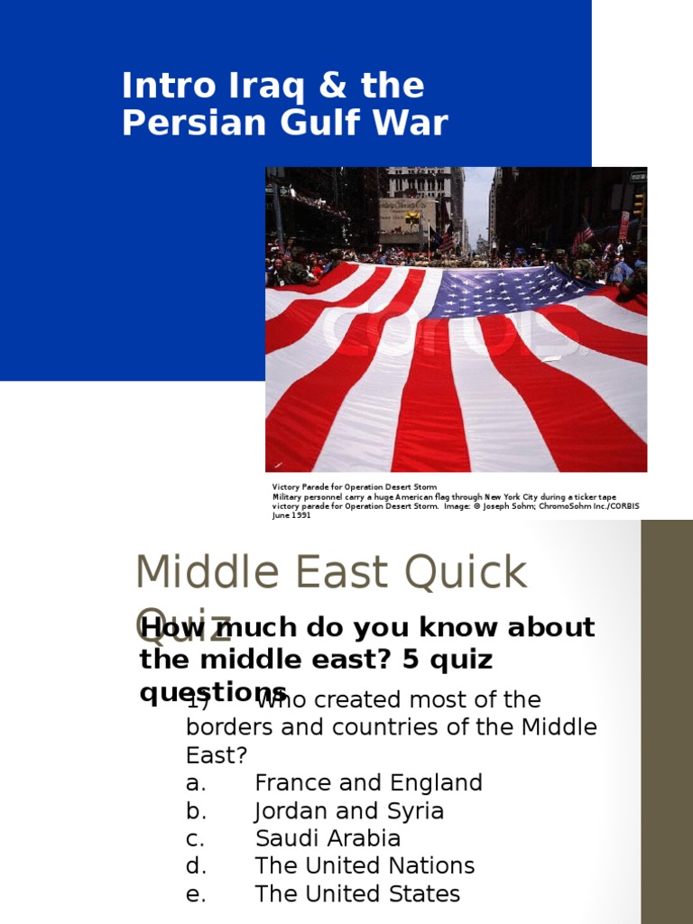 Persian Gulf War | PDF | Gulf War | Saddam Hussein