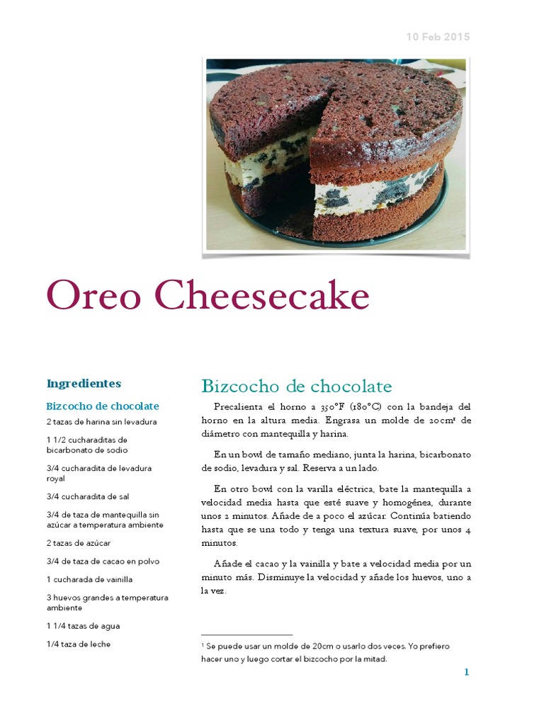 Oreo Cheesecake | PDF