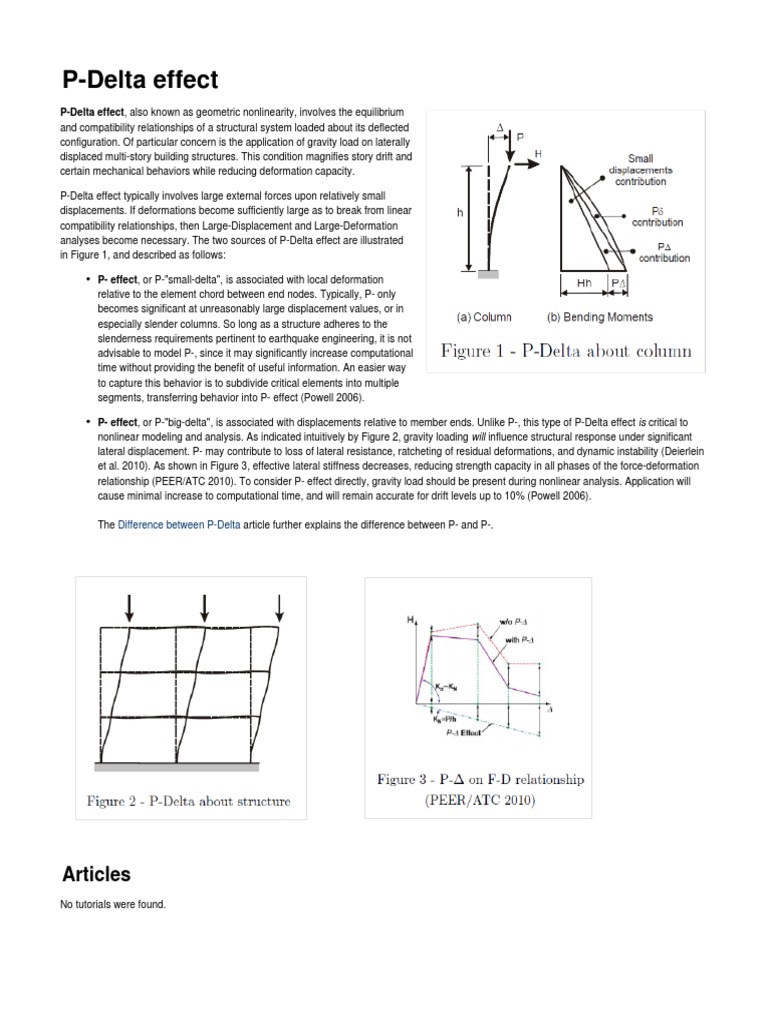 P-Delta effect explained: Geometric nonlinearity and its impact on ...