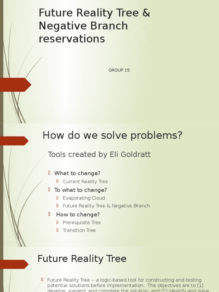 Problem-Solving with FRT Tools | PDF | Reality | Cognition