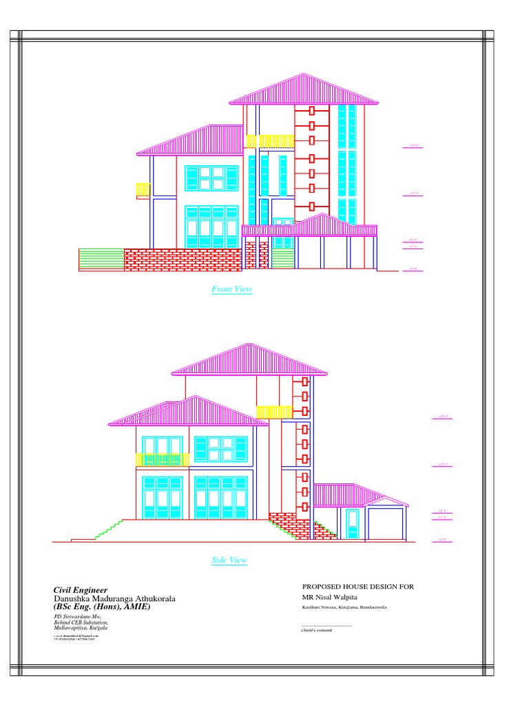 Proposed House Design by Danushka Athukorala | PDF | Technology ...