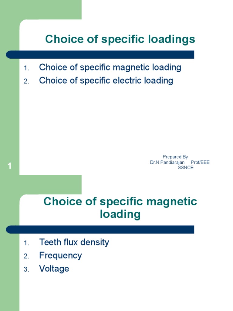 Electric and Magnetic Loading | PDF | Alternating Current | Insulator ...