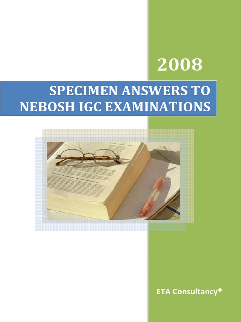 Specimen Answers To Nebosh Igc | PDF | Business | Finance & Money ...