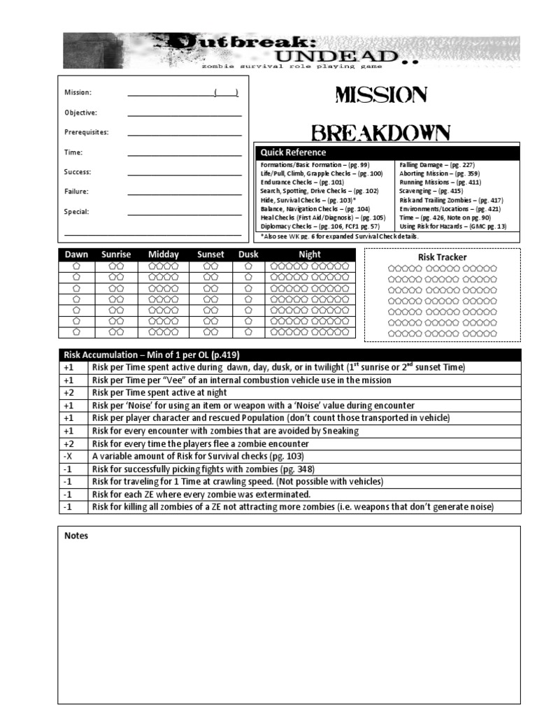 Mission Breakdown | PDF