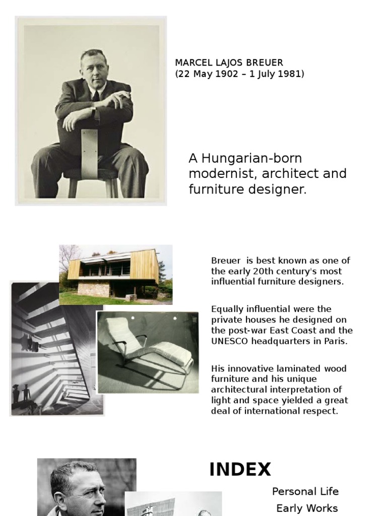 Marcel Breuer | Art Media | Architectural Design