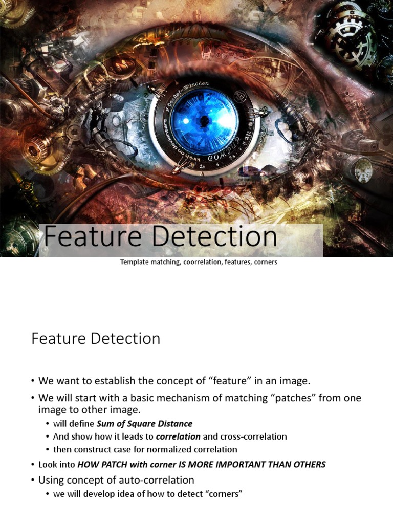 FeatureDetection Initial | PDF | Invariant (Mathematics) | Texture Mapping