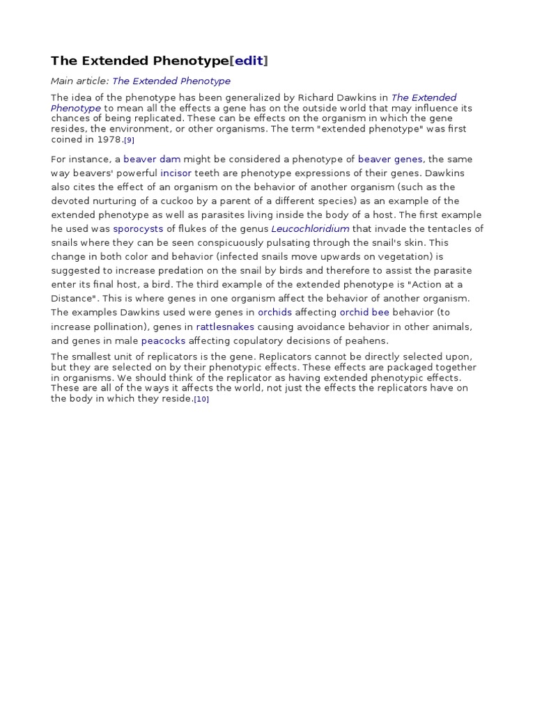 The Extended Phenotype ( | PDF