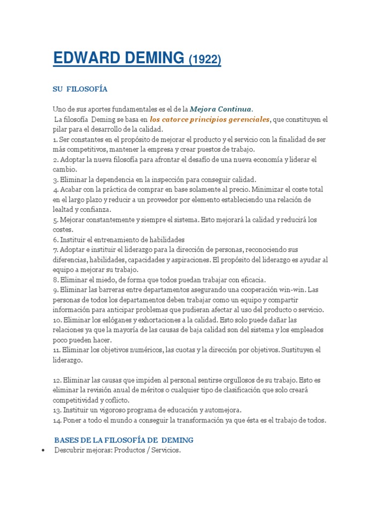 Edward Deming | PDF | Histograma | Calidad (comercial)