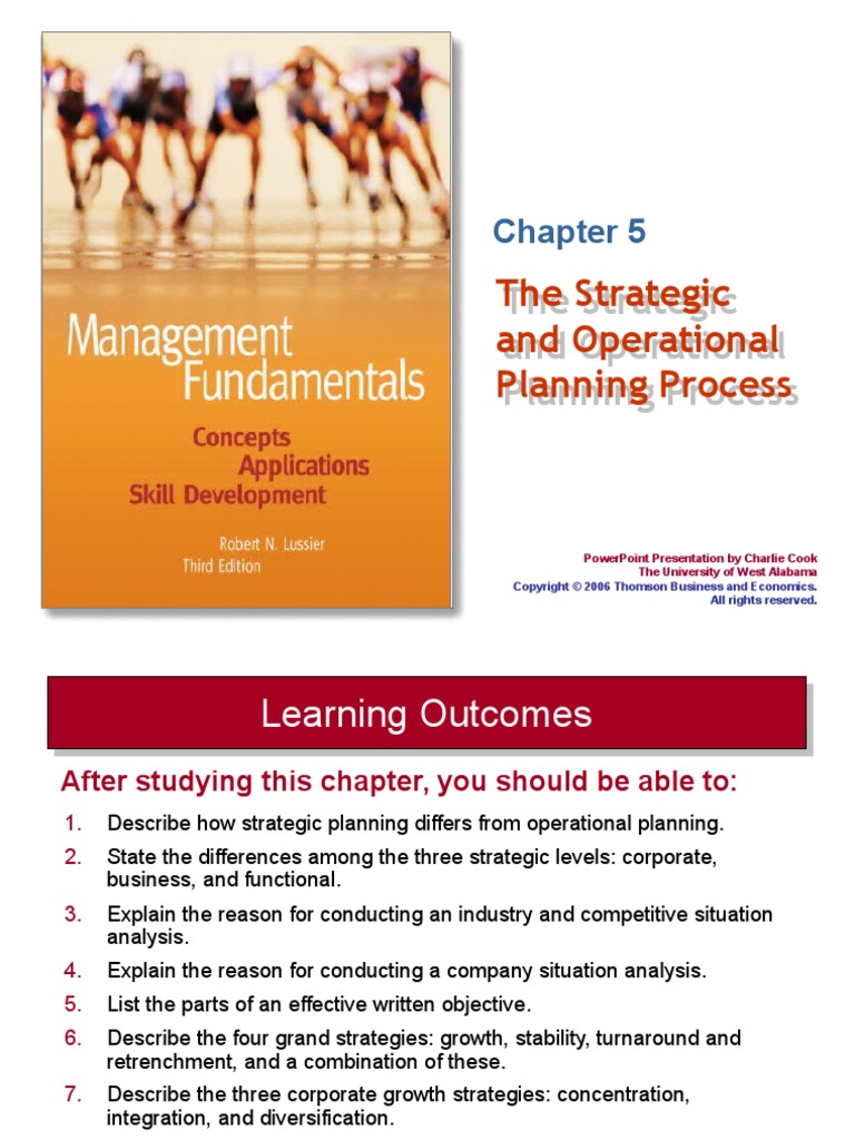 06 The Strategic & Operational Planning Process | PDF | Strategic ...