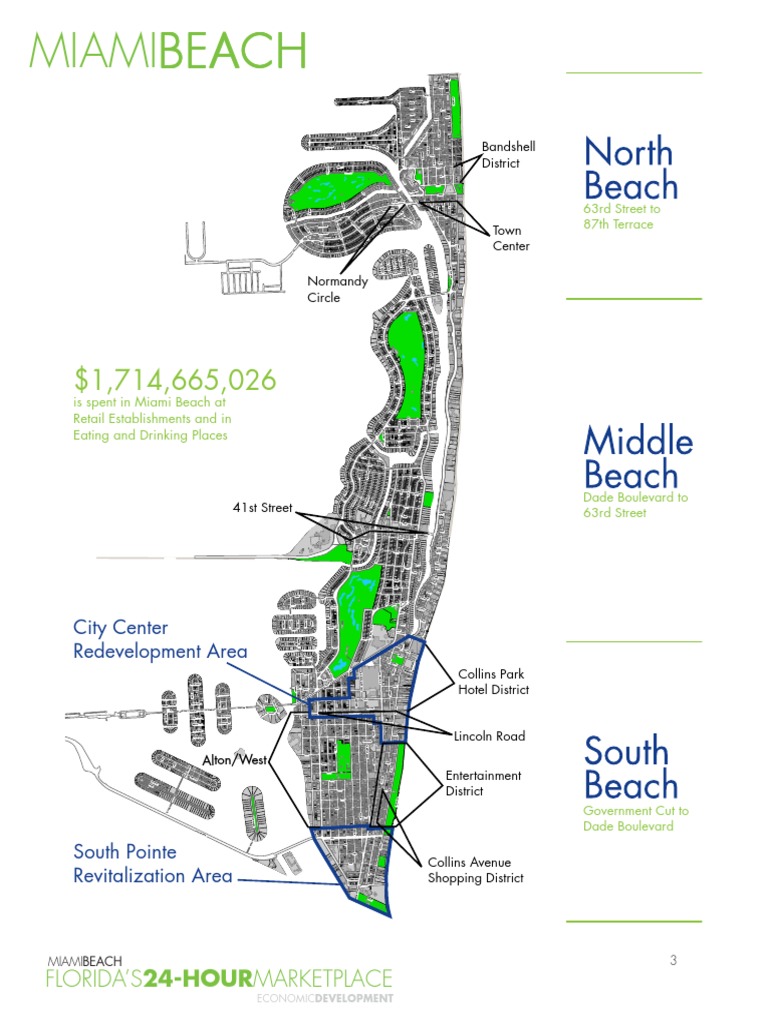 Miami Beach Area Map Overview | PDF | Travel