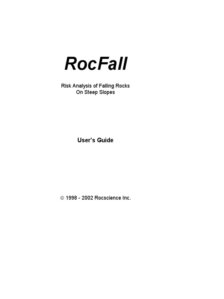 Tutorial Rocfall Español | PDF | Áreas de informática | Informática