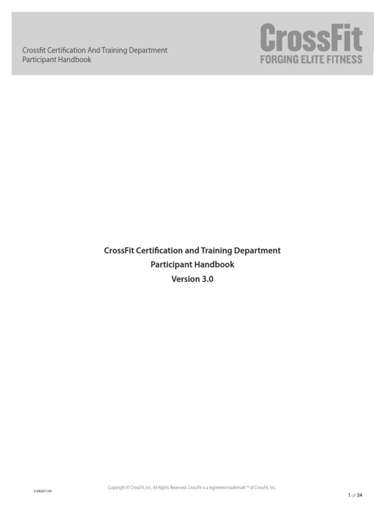 Crossfit Trainning PDF | PDF | Test (Assessment) | Physical Fitness