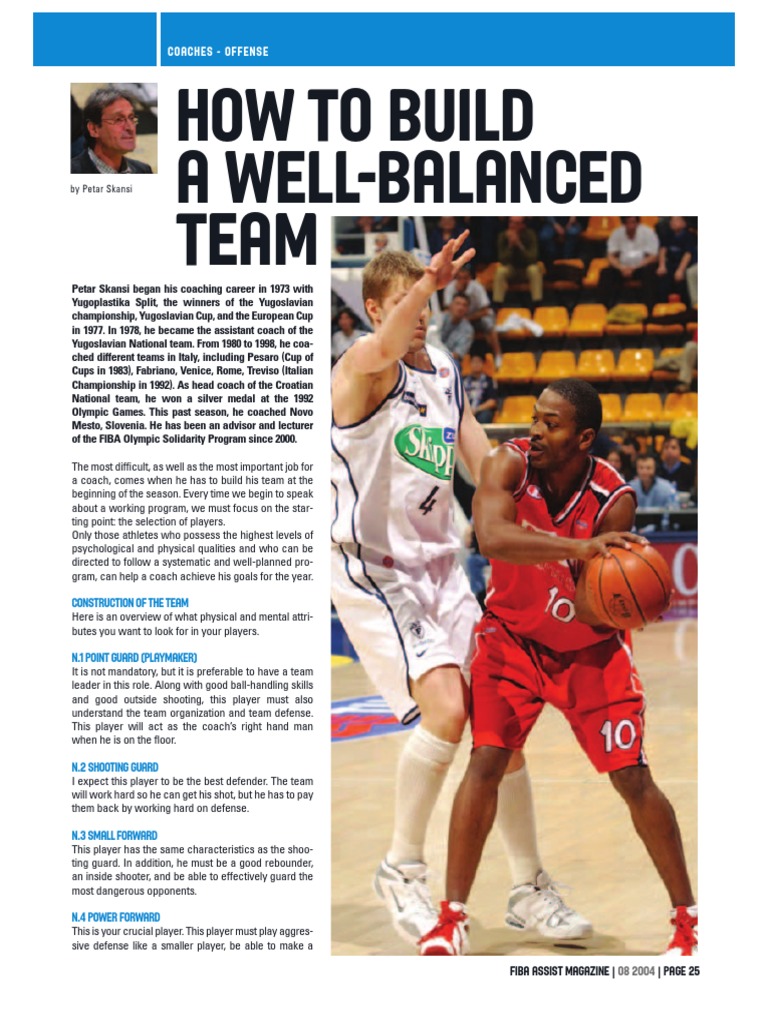 How To Build A Well Balanced Team | PDF | Basketball Positions | Sports
