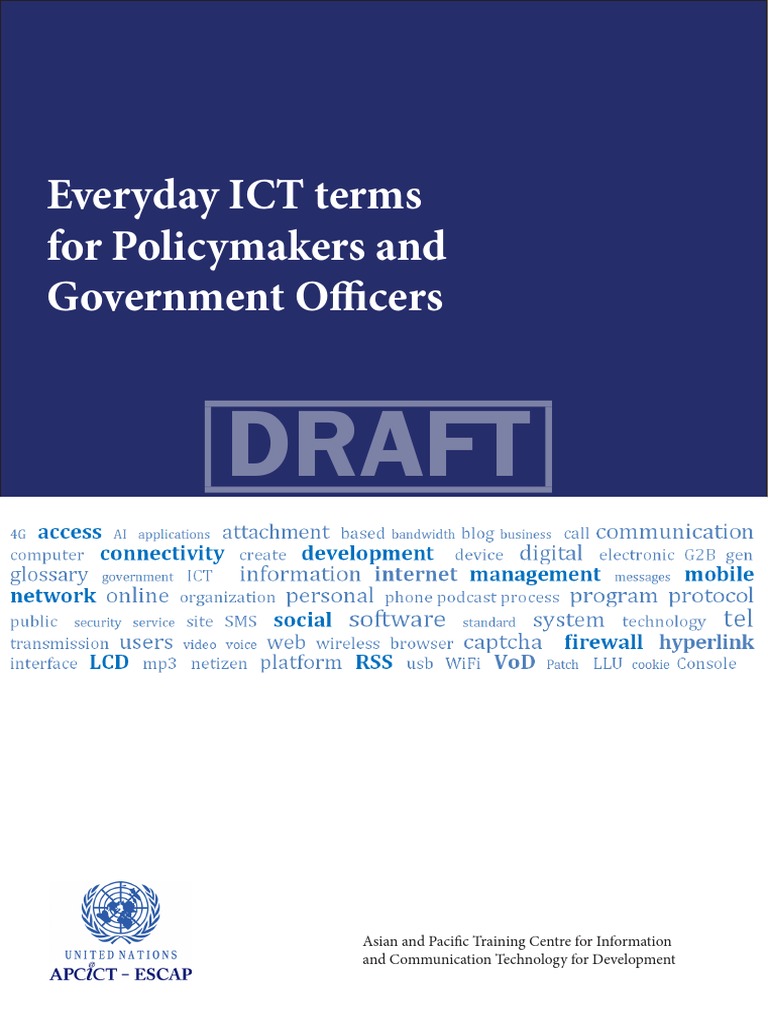 ICT Glossary Draft | PDF | 3 G | 4 G